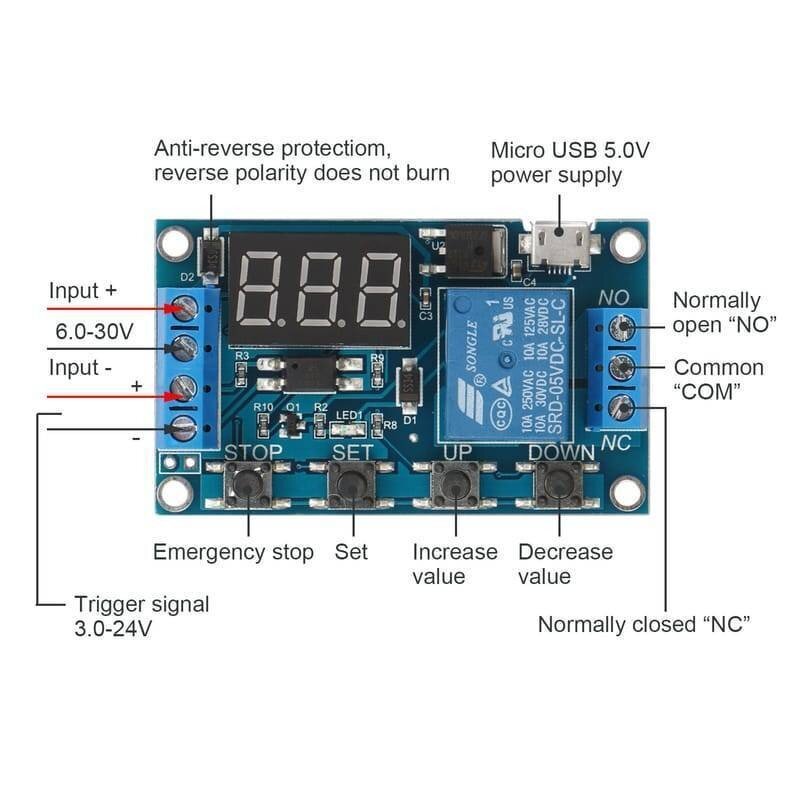 5V Timer "Keyword" "5v relay price in bd" "5v timer delay relay module ...
